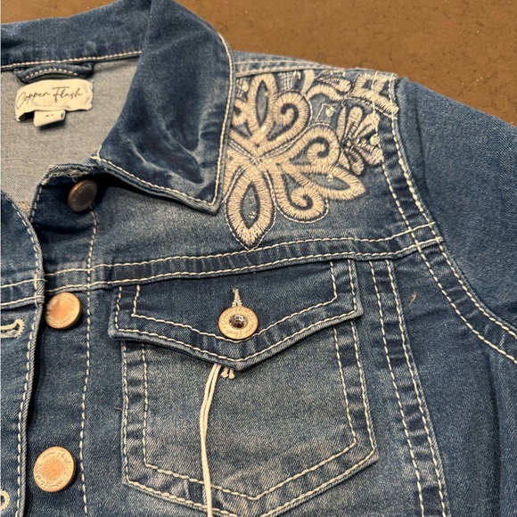 Copper Flash | Jackets & Coats | Nwt Copper Flash Womans Faded Denim ...